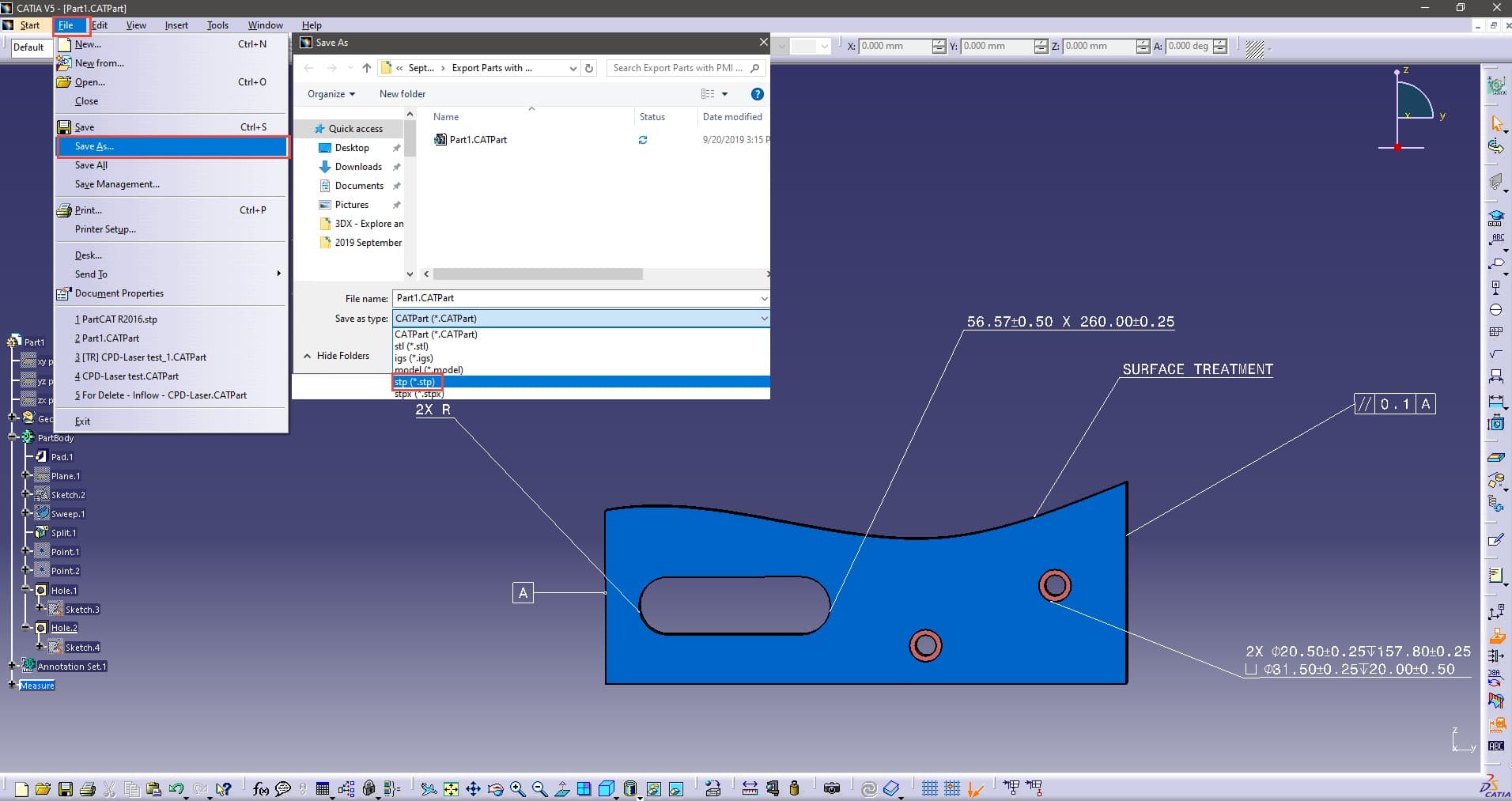 Export CATIA V5 Parts with PMI Using Step AP242 - Computer Aided Technology