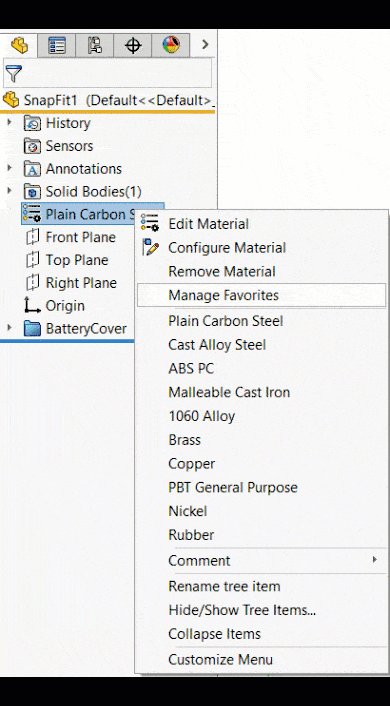 Managing and Customizing Materials in SOLIDWORKS