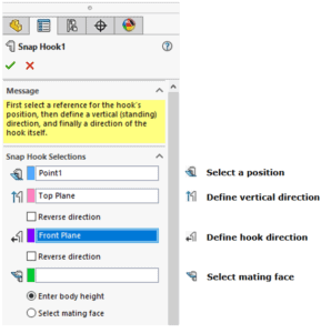 Get Snappy with Snap Hook Fastening Feature in SOLIDWORKS